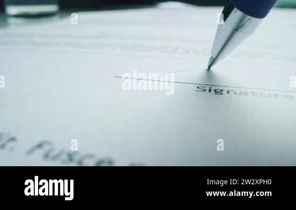 Signature template Stock Videos & Footage - HD and 4K Video Clips - Alamy