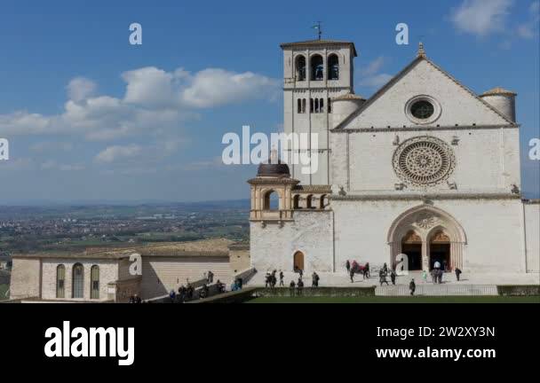 Cathedral of san francesco of assisi Stock Videos & Footage - HD and 4K ...