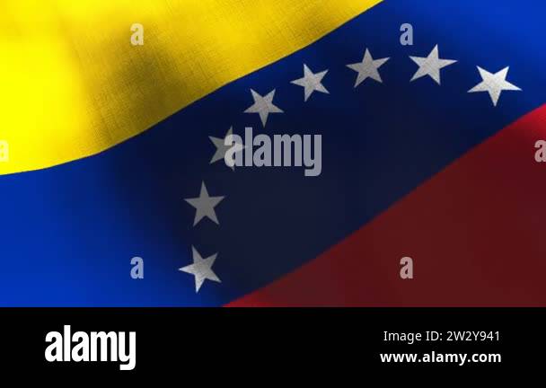 Venezuela waving flag. Seamless cgi animation highly detailed fabric ...