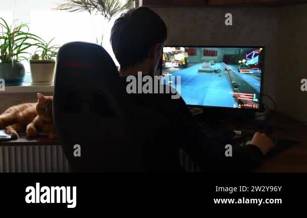 Teenage gamer playing video game Stock Videos & Footage - HD and 4K ...