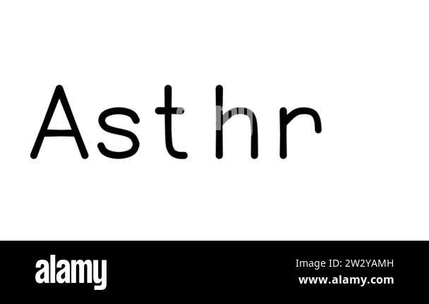 Asthma Handwritten Text Animation in Various Sans-Serif Fonts and ...