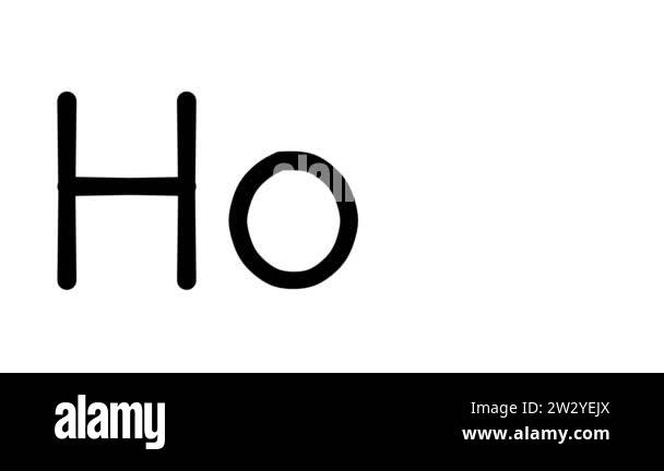 Hola Handwritten Text Animation in Various Sans-Serif Fonts and Weights ...