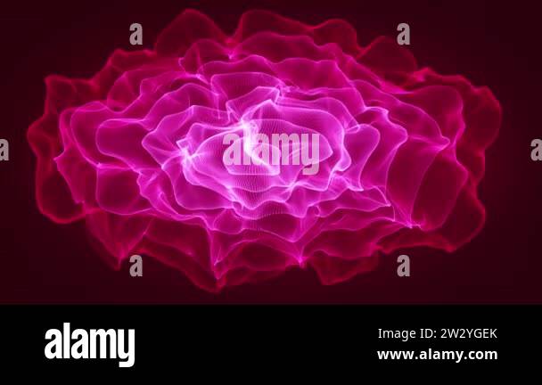Abstract Beautiful Patterns Waving Background Loop 4k Animation Of An