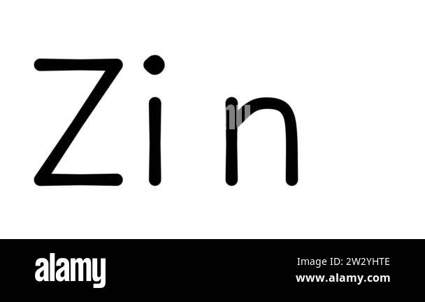 Zinc Handwritten Text Animation in Various Sans-Serif Fonts and Weights ...