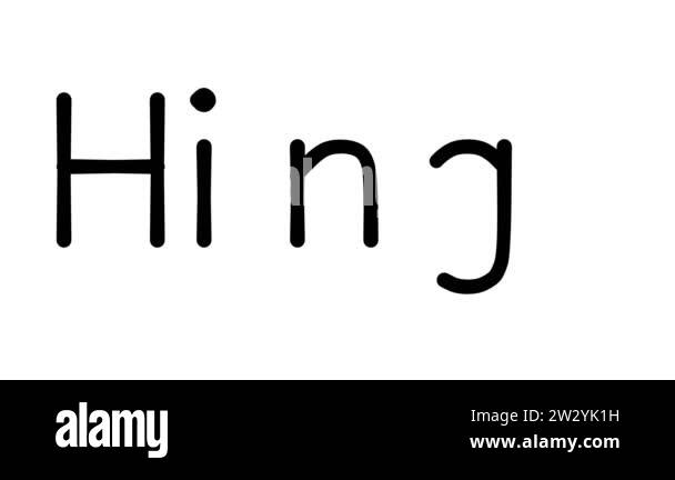 Hinge Handwritten Text Animation in Various Sans-Serif Fonts and ...