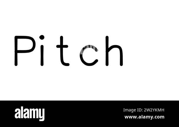 Pitcher Handwritten Text Animation in Various Sans-Serif Fonts and ...