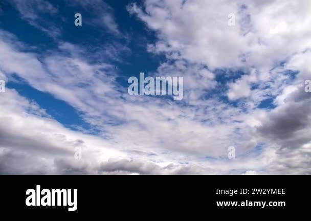 Natural sky beautiful blue and white background. Blurry blue sky and white cloud background for ...