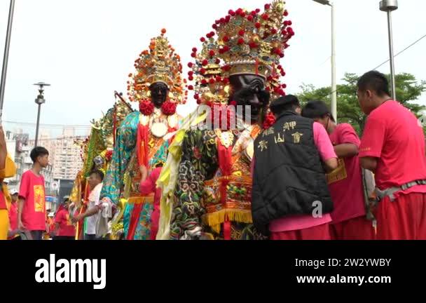 Taipei, Taiwan-30 May, 2017: Slow motion Celebration of Matsu God ...
