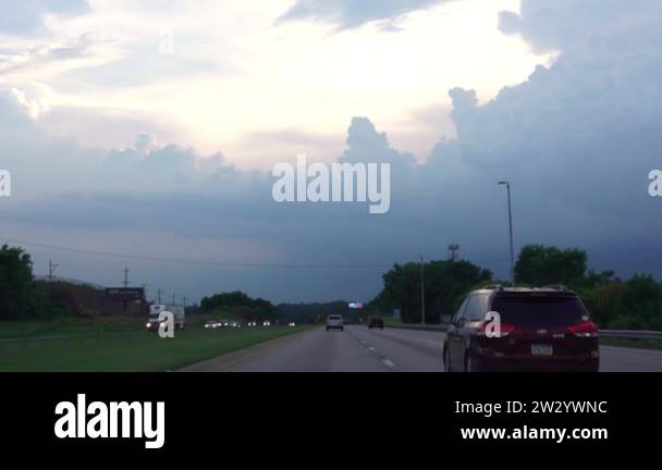 Driving on highway in evening Stock Videos & Footage - HD and 4K Video ...
