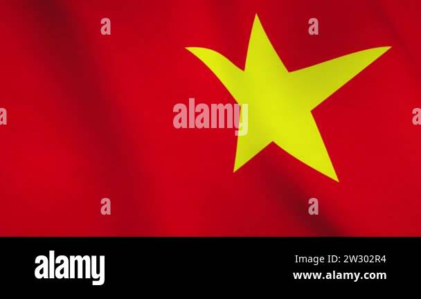 Vietnam waving flag background full screen. Vietnamese political emblem ...
