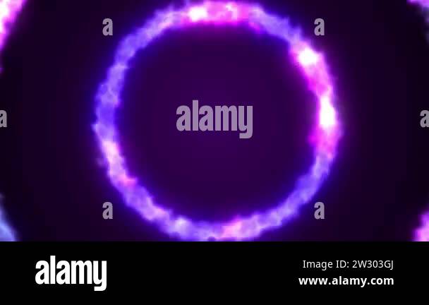 Looped animation. Energy circles background. Animation of an abstract ...
