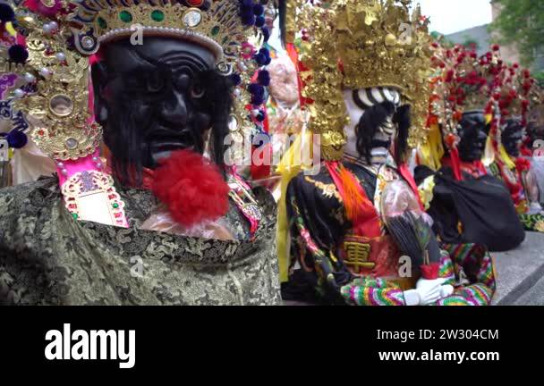 Taipei, Taiwan-30 May, 2017: 4K Celebration of Matsu God. Traditional ...