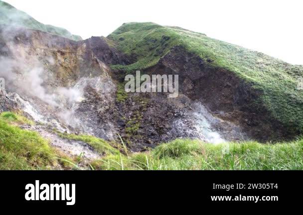 4K, Mountains And Valleys of Hot Geothermal Spring In Yang Ming Shan ...