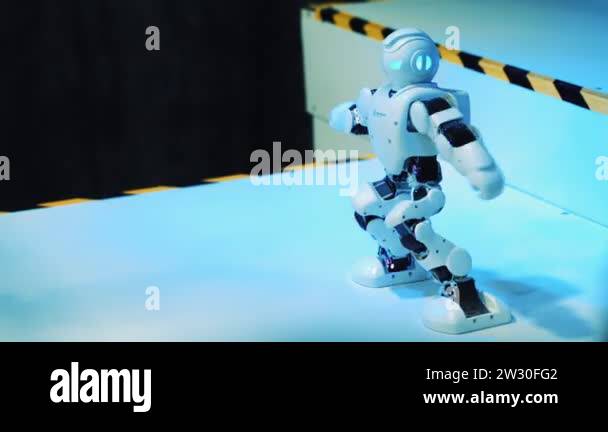 High Technology Future and Science Concept. Smart Humanoid Robots ...