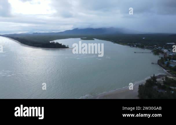 The Telok / Teluk Melano Coastline and Beach at the most southern tip ...