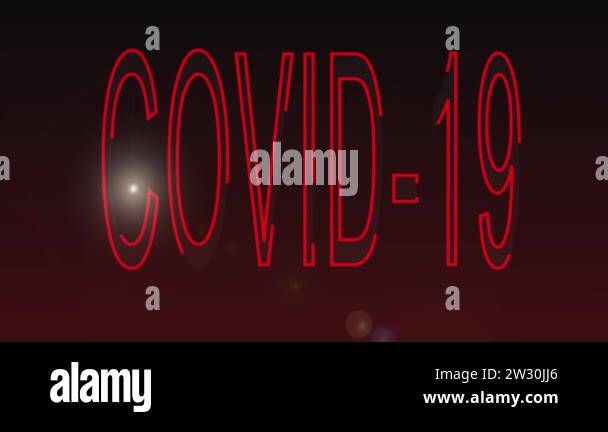 COVID-19 text with flare animation, stock motion Stock Video Footage ...