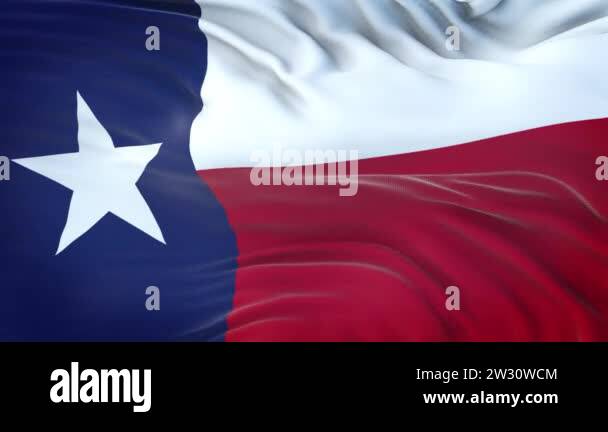 Texas (U.S. state) flag with highly detailed fabric texture. Seamless ...