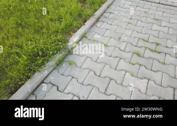 Pavement footpath path pathway walkway Stock Videos & Footage - HD and ...