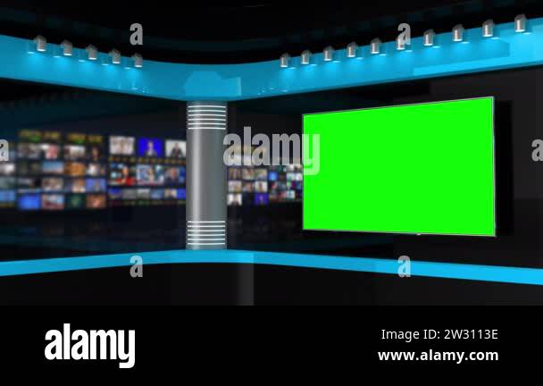 Tv Studio. Studio. News studio. Newsroom Background for News Broadcasts ...