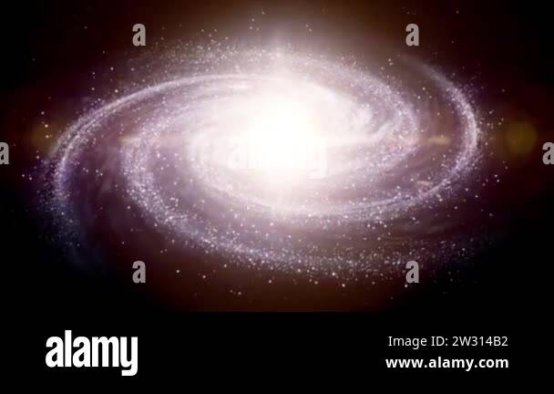 Spiral Galaxy Loop with twinkle stars - 4K Rotating Spiral Galaxy, Deep ...