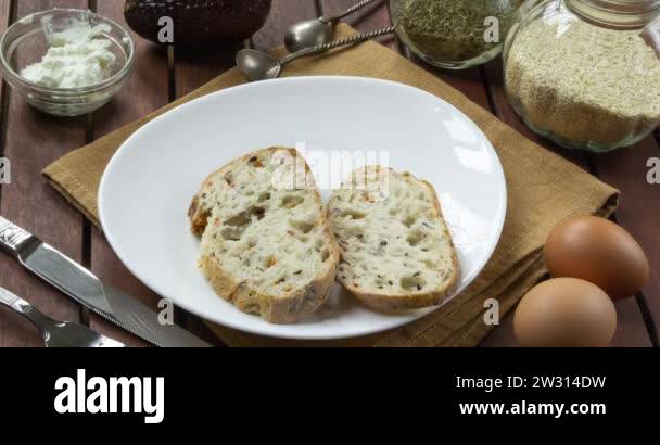 The process of preparing and eating Open avocado sandwiches made of ...