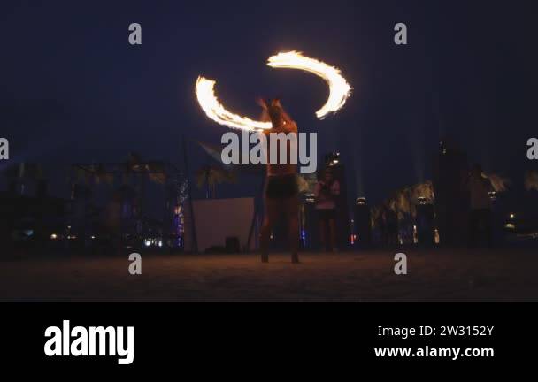 Man festival playing fire sticks Stock Videos & Footage - HD and 4K ...