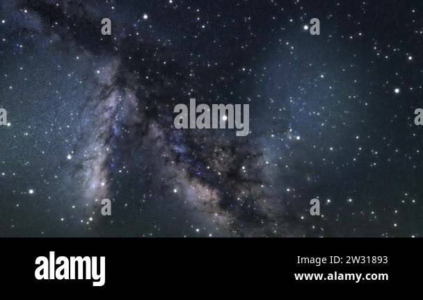 Space Nebula blue background. Night starry sky, milky way in beautiful ...