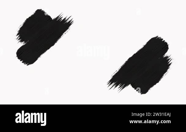 Frame Paint Brush Strokes Transition Reveal with Alpha Channel ...