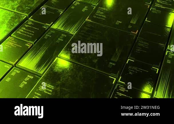 Abstract Visualization Of Digital Big Data Analytics And Scanning Seamless Loop Animation 0857
