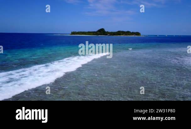 Looking at moving sea waves. Exotic nature of Bora Bora, French ...