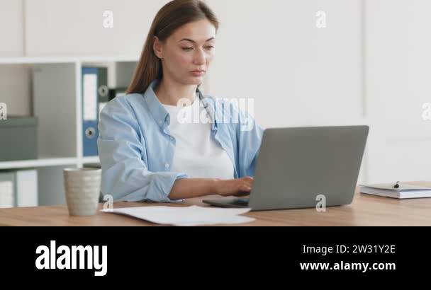 Female secretary typing financial report Stock Videos & Footage - HD ...