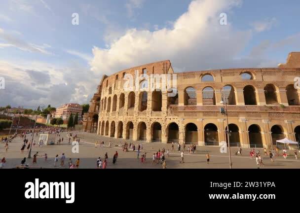 the Roman Coliseum in the summer in fine weather. Coliseum in Rome ...