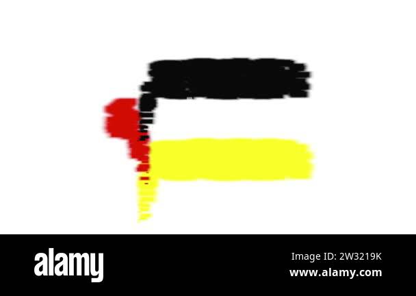 Germany Flag animation with moving loading Stock Video Footage - Alamy