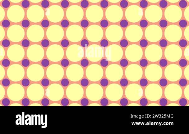 Horizontal rows of colorful bright circles. Stock Animation. Kaleidoscopic background with ...