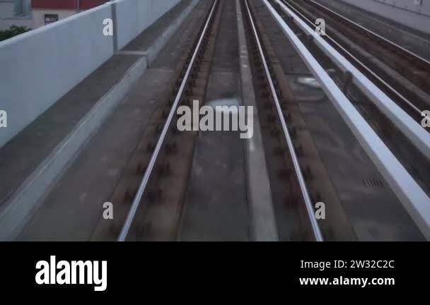 Busan, South Korea-02 July, 2017: 4K Point Of View Subway Train Of ...