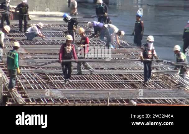 Taipei, Taiwan-01 June, 2016: 4K Overview Of Construction Industry ...