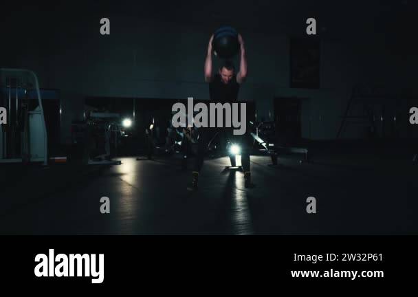 Fit man throwing heavy ball Stock Videos & Footage - HD and 4K Video ...