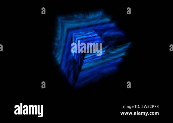 Double cube reflection abstract dark cave waveform sound audio music ...