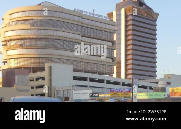 Parking lot at the Hilton Garden Inn in the Society Business Park in ...