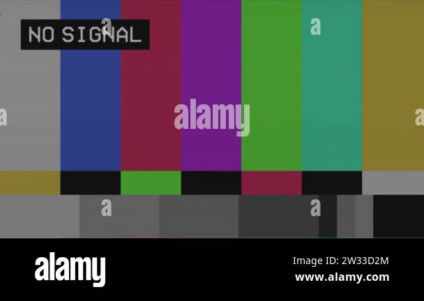 Vintage VHS (Video Home System) defects noise and artifacts effect ...