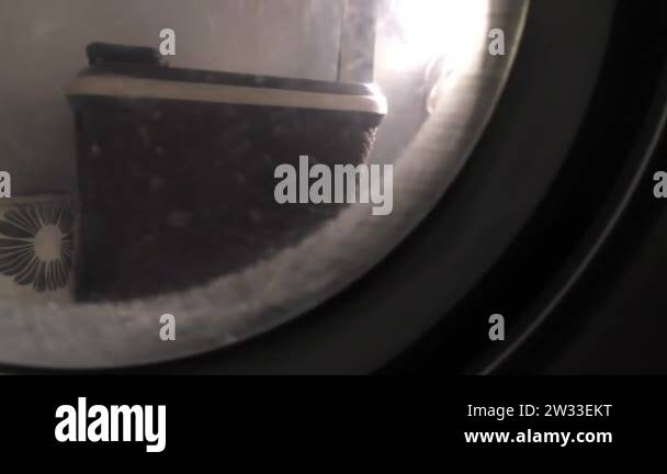 Washing machine inside out view with lid being opend and closed Stock ...