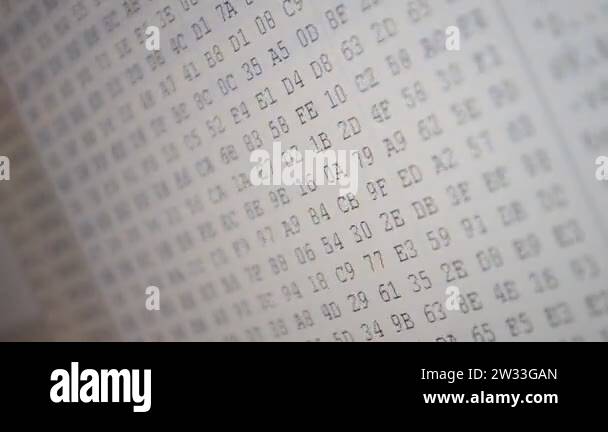 Code On A White Background Code On A Blue Background Hexadecimal Program Code On Screen