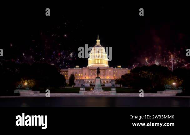 Us capitol dome fireworks Stock Videos & Footage - HD and 4K Video ...