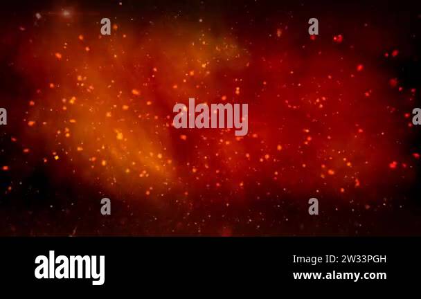 Celebration Riot in Red and Orange 4K Loop features particles and smoke exploding from the ...