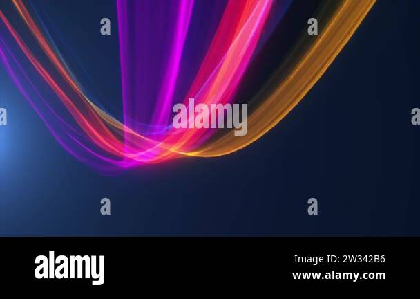 Abstract Glowing Rainbow Light Energy Strokes Background Loop/ 4k ...