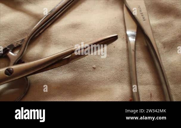 Vintage surgical instruments Stock Videos & Footage - HD and 4K Video ...