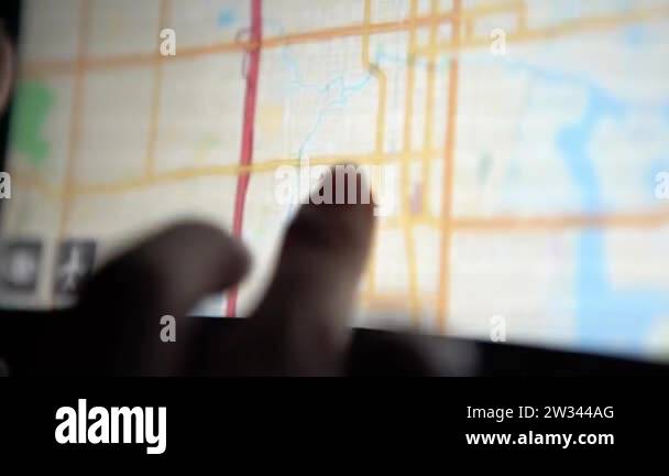 Miami , United States-05 December, 2016: 4K Woman using touchscreen ...