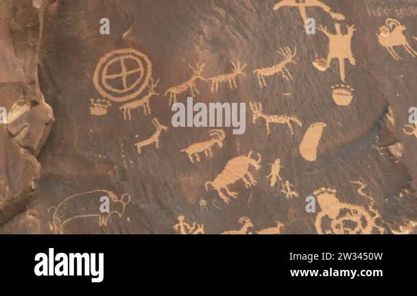 Prehistoric cave art symbols Stock Videos & Footage - HD and 4K Video ...