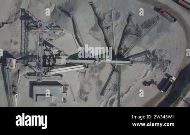 Extraction, washing, sorting and distraction of river gravel. Mining ...