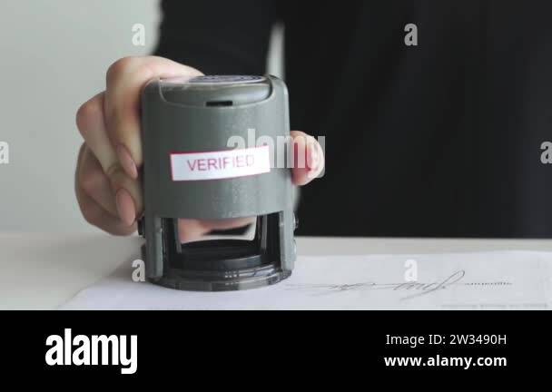 Verified stamp Stock Videos & Footage - HD and 4K Video Clips - Alamy
